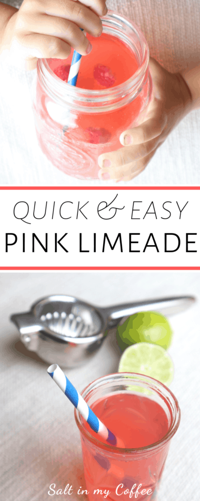 Easy Pink Limeade - Salt in my Coffee