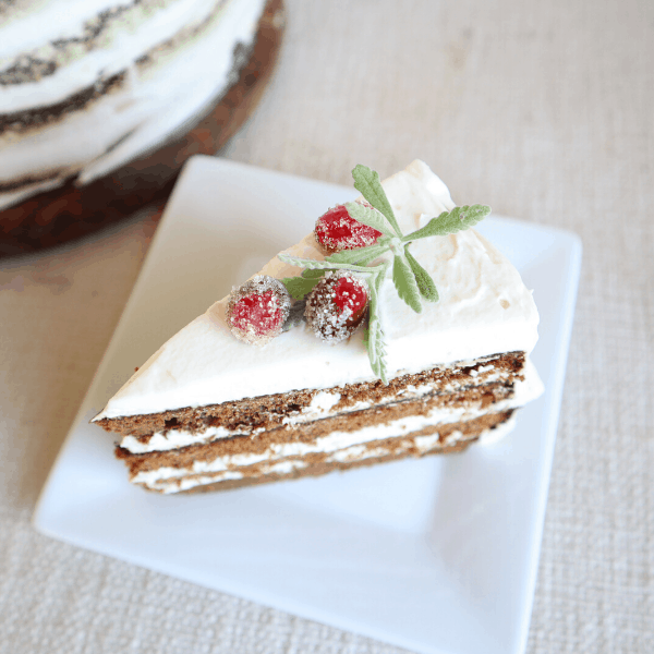 Gingerbread Spice Cake with Mascarpone Frosting - Salt in my Coffee