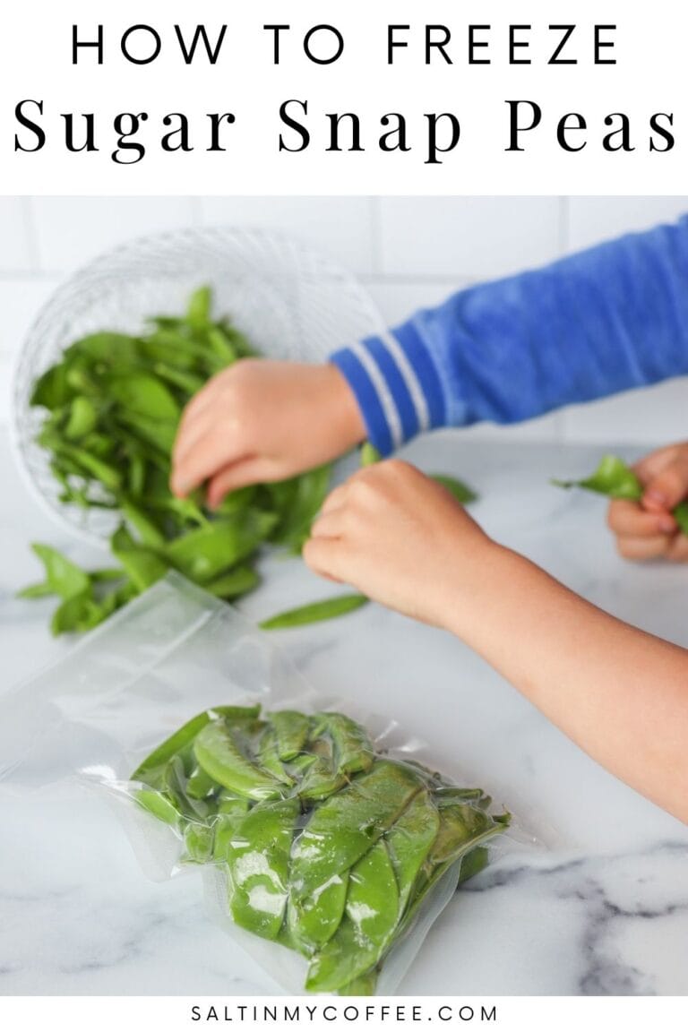 Freezing sugar snap peas - Salt in my Coffee